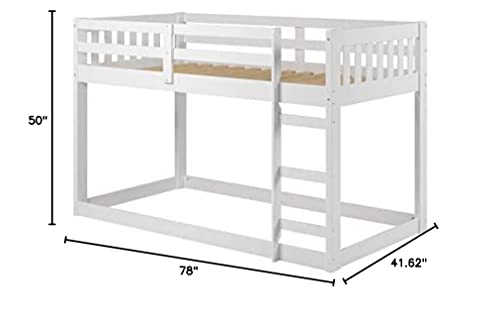 Woodcrest Jacob Bunk, Twin/Twin, White