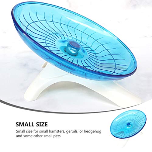 TEHAUX Hamster Flying Saucer Silent Running Exercise Wheel for Gerbil Rat Mouse Hedgehog Small Animals ï¼ˆ Random Color