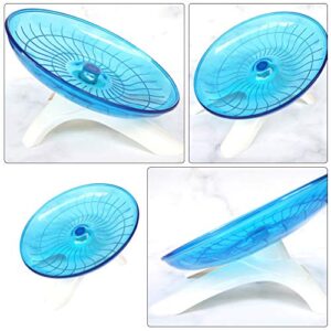 TEHAUX Hamster Flying Saucer Silent Running Exercise Wheel for Gerbil Rat Mouse Hedgehog Small Animals ï¼ˆ Random Color