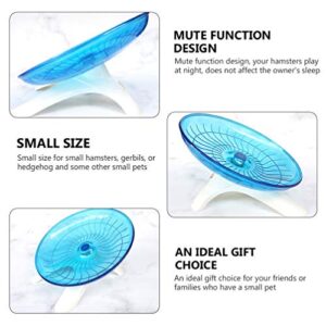 TEHAUX Hamster Flying Saucer Silent Running Exercise Wheel for Gerbil Rat Mouse Hedgehog Small Animals ï¼ˆ Random Color