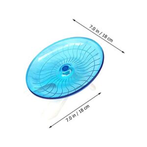 TEHAUX Hamster Flying Saucer Silent Running Exercise Wheel for Gerbil Rat Mouse Hedgehog Small Animals ï¼ˆ Random Color