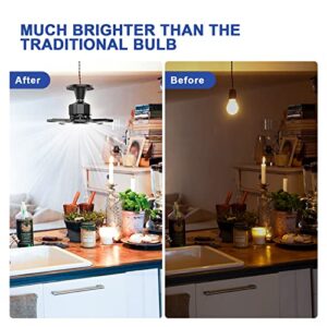 fomidao Led Garage Lights 6 Pack,160W Super Bright Garage Light,5 Adjustable Panels Deformable Garage Lights,6500K 16000LM Led Garage Ceiling Lights E26/E27 Base Led Shop Light