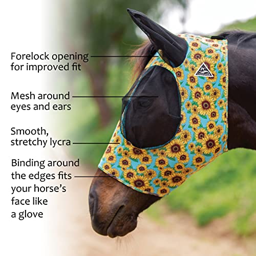 Professional's Choice Sports Medicine Products, Inc. CFM-21 Print Comfort Fit Fly Mask Sunflower COB