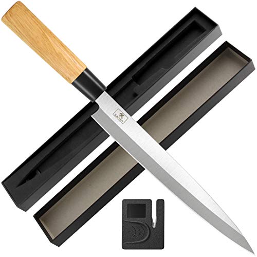 sawkit 7 inch Sashimi Knife/Sushi Chef's knifes/Bread Chef's knifes/Stainless Steel Slicing Slicing Meat and Fish Peeling Multi-Purpose Kitchen Knifes