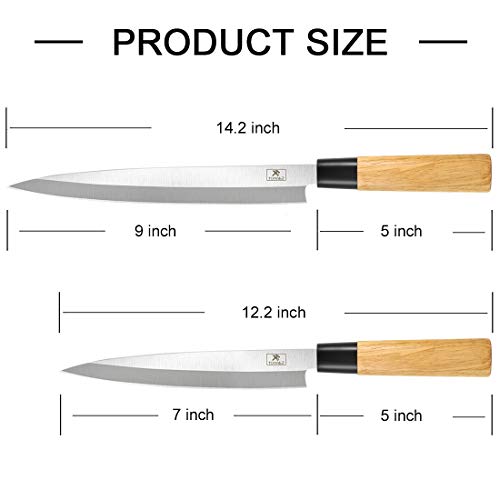 sawkit 7 inch Sashimi Knife/Sushi Chef's knifes/Bread Chef's knifes/Stainless Steel Slicing Slicing Meat and Fish Peeling Multi-Purpose Kitchen Knifes