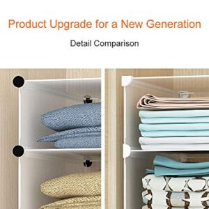 GuanJun Storage Shelf Dividers,Closet Shelf Organizer Divider and Separator for Storage and Organization (White1, 2-Layers)…