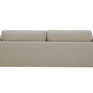 Amazon Brand – Stone & Beam Chesler Contemporary Sofa Couch with Wood Trim, 88"W, Cream