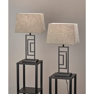 Adesso SL1152-26 Kyle Table Lamp (Set of 2), 26.75 in, 100W Type - A Bulb (Not Included), Antique Bronze, 2 Lamp Set