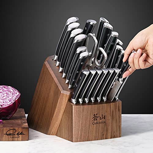 Cangshan S Series 1026054 German Steel Forged 23-Piece Knife Block Set