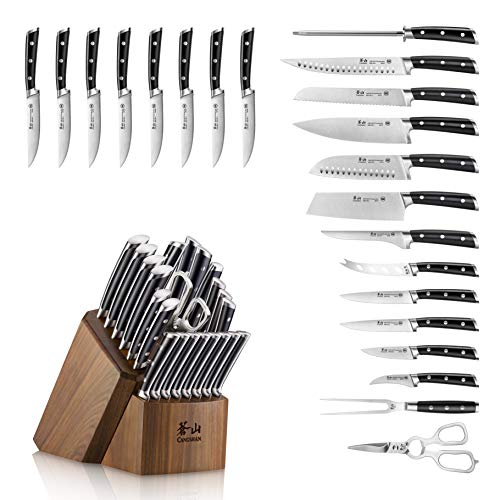 Cangshan S Series 1026054 German Steel Forged 23-Piece Knife Block Set