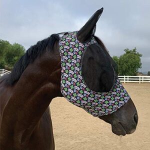 professional`s choice pattern comfort fit fly mask pokerface warmblood