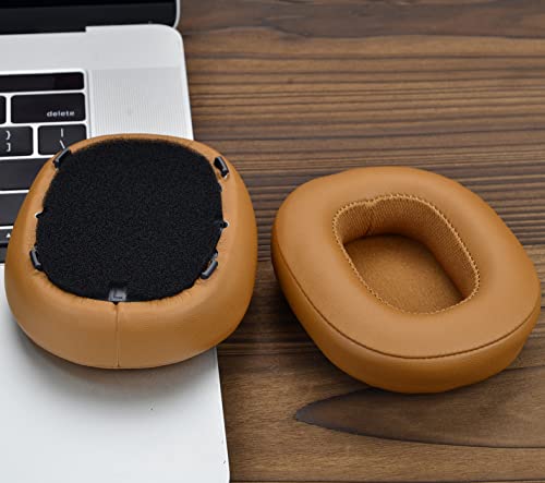 Crusher 360 Earpads - defean Replacement Brown Ear Pads Cover Cushion Compatible with Skullcandy Crusher 360 Bluetooth S6MBW-J373 Headphones,High-Density Noise Cancelling Foam