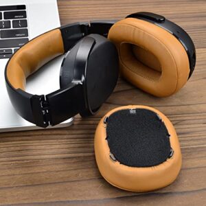 Crusher 360 Earpads - defean Replacement Brown Ear Pads Cover Cushion Compatible with Skullcandy Crusher 360 Bluetooth S6MBW-J373 Headphones,High-Density Noise Cancelling Foam