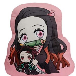 XIXISA 16 Inch Anime Nezuko Inosuke Zenitsu Plush Throw Pillow Anime Plushies Cartoon Decoration Pillows Fans Gift Cosplay 40cm