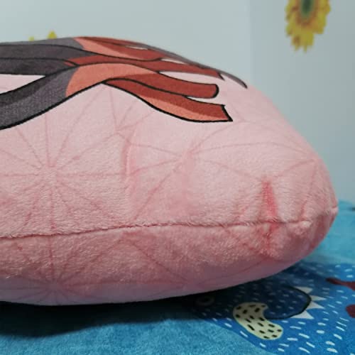 XIXISA 16 Inch Anime Nezuko Inosuke Zenitsu Plush Throw Pillow Anime Plushies Cartoon Decoration Pillows Fans Gift Cosplay 40cm