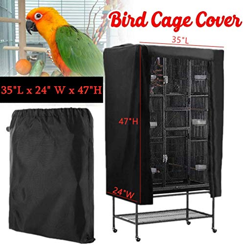 Universal Bird Parrot Cage Cover - Large Good Night Birdcage Protector for Lightproof, Windproof & Keep Warm, Night Accessories Guard