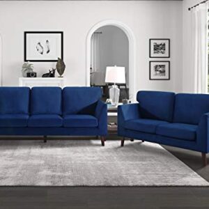 Lexicon Tipton Living Room Loveseat, Blue