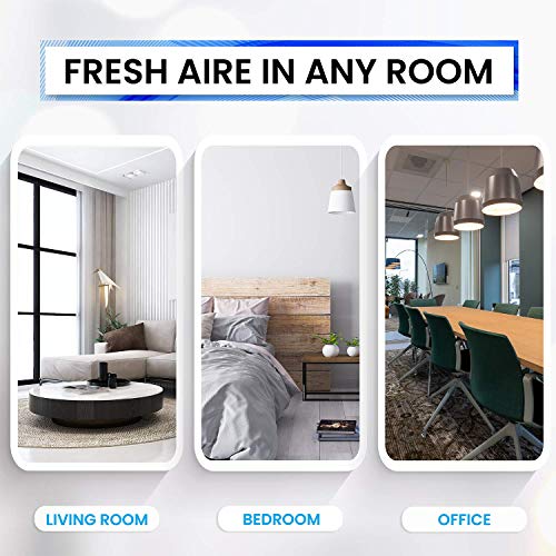 Bluonics Fresh Aire 2-Pack Water Air Washer, Air Revitalizer & Freshener with Night Light 7 LED Changing Colors & White Noise