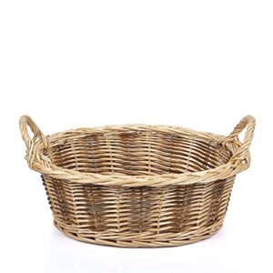 rurality baskets for gifts empty to fill chocolate nuts for women, holiday,mother's day,birthday,wicker present basket with handle for bread,fruits