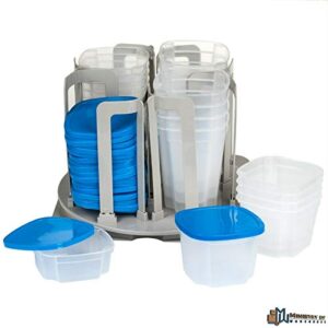 Ministry of Warehouse Food Storage Container Carousel Organizer Swirl Around for Food Containers