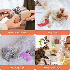 ETEKYER Catnip Toys, Cat Toys, Cat Toys for Indoor Cats, Catnip Toys for Cats, Cat Toys with Catnip, Interactive Cat Toy, Cat Chew Toy, Cat Pillow Toys, Cat Toys for Kittens Kitty