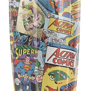 Logovision Superman Comic Covers Stainless Steel Tumbler 20 oz Coffee Travel Mug/Cup, Vacuum Insulated & Double Wall with Leakproof Sliding Lid | Great for Hot Drinks and Cold Beverages