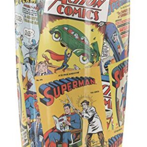 Logovision Superman Comic Covers Stainless Steel Tumbler 20 oz Coffee Travel Mug/Cup, Vacuum Insulated & Double Wall with Leakproof Sliding Lid | Great for Hot Drinks and Cold Beverages