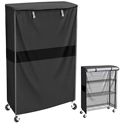 MOLLYAIR Wire Shelf Cover Wire Rack Cover Storage Rack Cover Used to Cover Sundries, Suitable for Rack 36X18X54in Gary