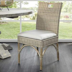 padma's plantation malio chair, whitewash