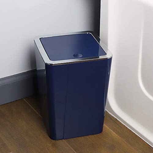 Home Basics WB35005 Waste Bin, 3 Lt, Navy 3 Liter