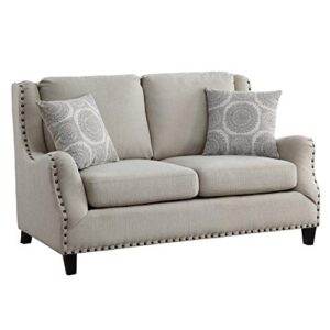 lexicon sedalia living room loveseat, beige