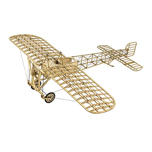 Balsa Wood Airplane Kits DIY Bleriot Wooden Models Aircraft, Laser Cut Balsa Wood Plane Kits to Build for Adults, Perfect 3D Wooden Puzzles Airplane Model Kit for Home Decor Collection Birthday