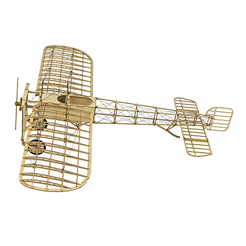 Balsa Wood Airplane Kits DIY Bleriot Wooden Models Aircraft, Laser Cut Balsa Wood Plane Kits to Build for Adults, Perfect 3D Wooden Puzzles Airplane Model Kit for Home Decor Collection Birthday