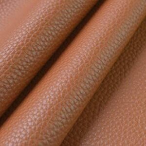 Wento 0.9mm Thick 2 Yards Sofa Lychee Skin Camel Faux Leather Fabric Wearproof PU Leather for Furniture Car Seat Upholster Pleather for Furniture Cover(#8,2 Yards)