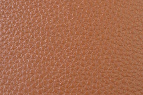 Wento 0.9mm Thick 2 Yards Sofa Lychee Skin Camel Faux Leather Fabric Wearproof PU Leather for Furniture Car Seat Upholster Pleather for Furniture Cover(#8,2 Yards)