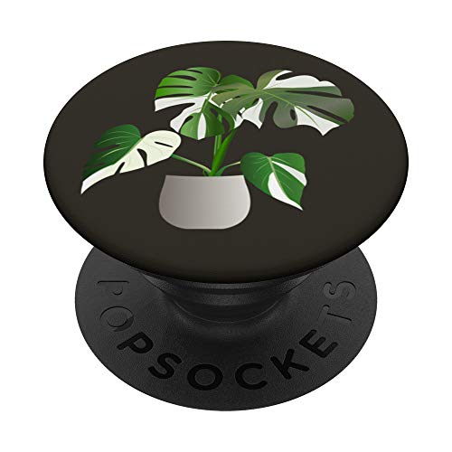 Albo Monstera Deliciosa Rare Plants Gift Plant Lover Gifts PopSockets PopGrip: Swappable Grip for Phones & Tablets