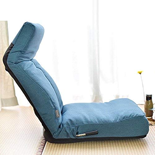 GYDJBD Lazy Sofa， Outdoor Indoor Adjustable Soft-Brushed Polyester Cord Multiangle Floor Chair