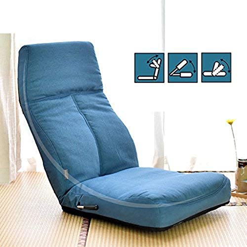 GYDJBD Lazy Sofa， Outdoor Indoor Adjustable Soft-Brushed Polyester Cord Multiangle Floor Chair