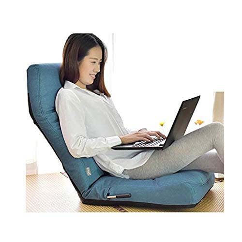 GYDJBD Lazy Sofa， Outdoor Indoor Adjustable Soft-Brushed Polyester Cord Multiangle Floor Chair