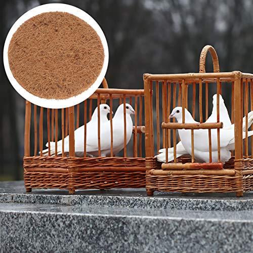 Happyyami 10pcs Bird Nesting Pads Bird Nesting Materials Fiber Substrate Bird Nest Racing Pigeon Breeding Eggs Mat Bird Breeding Supplies