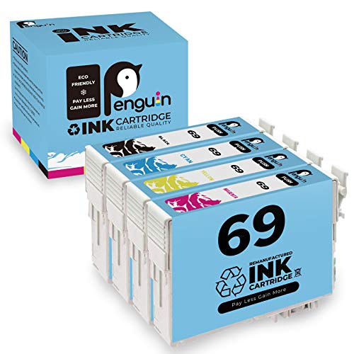 Penguin Remanufactured Ink Cartridge Replacement for Epson 69 T069 Used for Stylus CX5000 CX6000 CX7000F CX7400 CX7450 CX8400 CX9400F