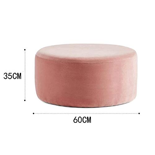 GYDJBD 60 cm Diameter Fashionable Stool and Foot Cushion Sofa Round Rest Coffee Table Indoor Sofa (Color : B)