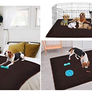 MatLeya Washable Pee Pads Waterproof Mats for Dogs, Ultra Absorbent Puppy Training Pad 60" x 60", Housebreaking Whelping Pads Reusable Pet Pee Pad for Dogs, Cats, Bunny