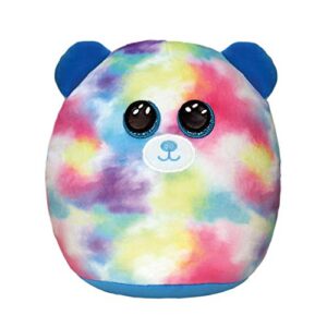 ty 2007566 hope squishaboo 10" bear kuscheliges kissen, multicolor, 20 cm