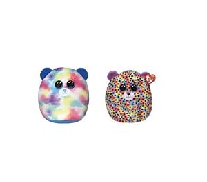 Ty 2007566 Hope Squishaboo 10" Bear kuscheliges Kissen, Multicolor, 20 CM