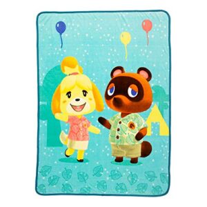 animal crossing microfiber throw blanket