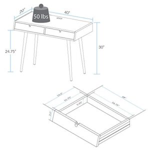 American Trails Freedom Made of Solid American Desk with USB Ports, Natural Oak (New)