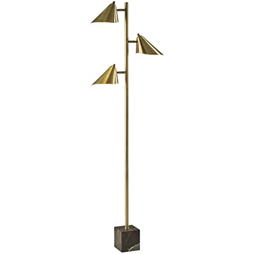 Adesso 4248-21 Hawthorne 68 inch 40.00 watt Antique Brass Tree Floor Lamp Portable Light