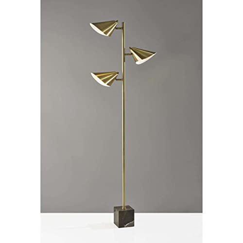 Adesso 4248-21 Hawthorne 68 inch 40.00 watt Antique Brass Tree Floor Lamp Portable Light