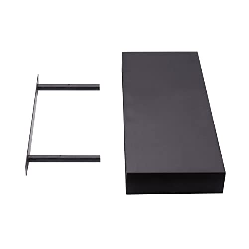 Mikasa Chunky Shelf for Bedroom, Living Room, Bathroom, Kitchen, Nursery with Pole Mount, 24-Inch, Black